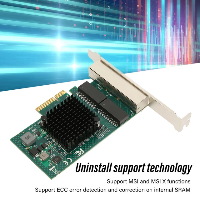 ETHERNET NETWORK CARD Adapter 10 100 1000mb/s BCM5719 Chipset MSI MSI X ...