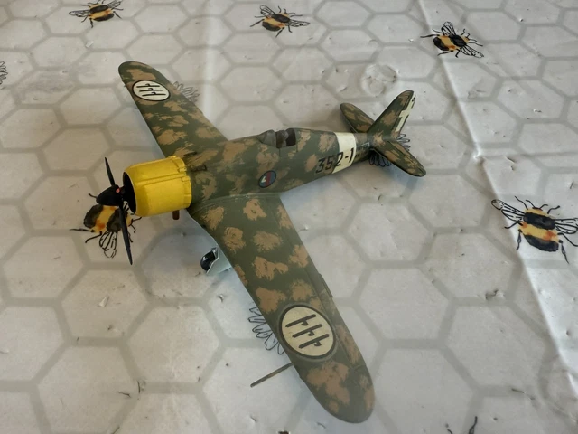 SCALE MODEL PLANE Military Built Aircraft Vintage As Seen Pictured Good ...