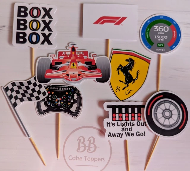 F1 FORMULA ONE Race Car Cake Topper Set ferrari £5.39 - PicClick UK