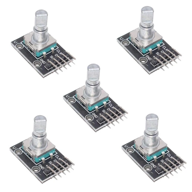 ROTARY ENCODER MODULE Rotary Encoder Sensor Development Board 5V Black ...