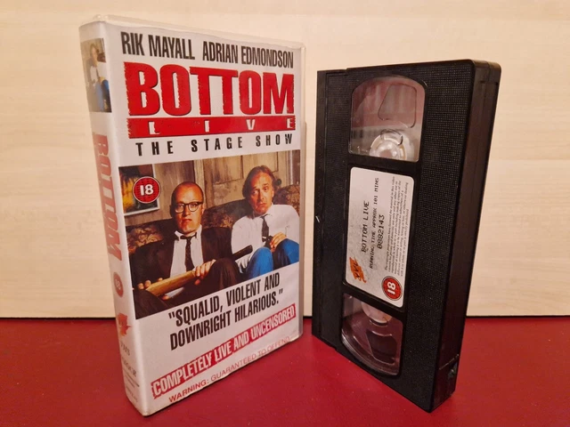 BOTTOM LIVE - The Stage Show - Rik Mayall - PAL VHS Video Tape (A250 ...