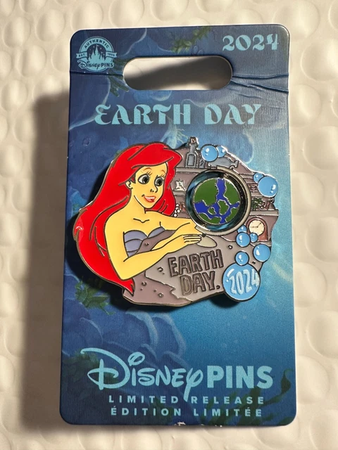 EARTH DAY 2024 Pin Disney Ariel Little Mermaid Globe Spinner Limited ...