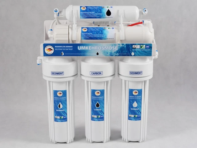 5 STUFEN UMKEHROSMOSE Anlage Osmose Membran Tank 3,2 GAL RO Wasserfilter Germany EUR 99,99 ...