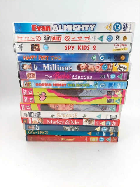 15 X CHILDREN'S DVD Bundle - Kids DVD bundle - Family Films Movies ...