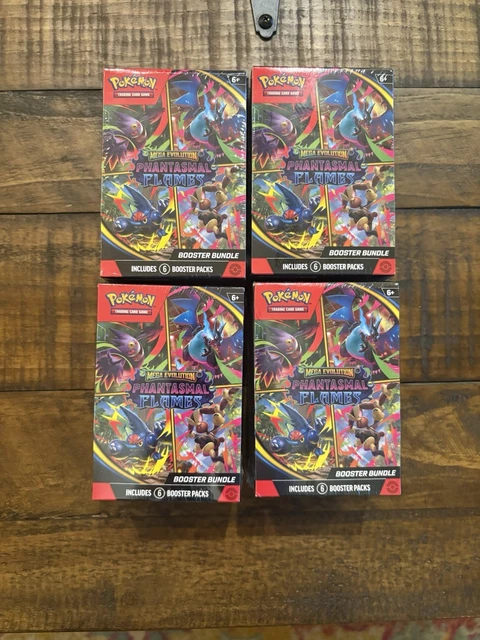 POKEMON MEGA EVOLUTION - Phantasmal Flames Booster Bundles (Four ...
