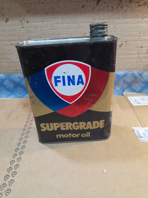 ANCIEN BIDON HUILE vide fina supergrade motor oil EUR 13,90 - PicClick FR