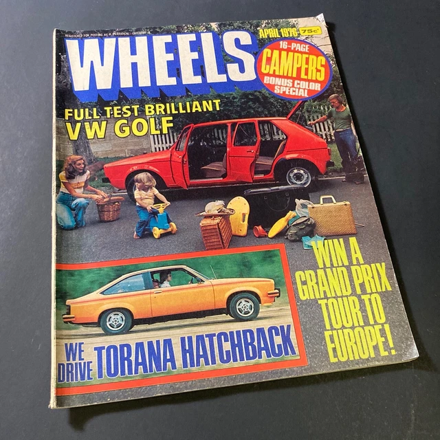 VINTAGE APR 1976 'Wheels Magazine' Motor Car Holden Tarana Hatchback Vw ...