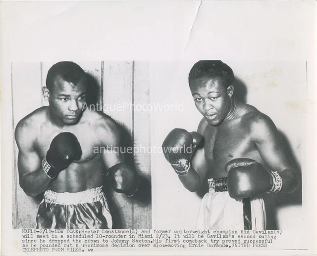 BOXERS HECTOR CONSTANCE Vs Niños Gavilan Vintage Boxeo Press Foto EUR ...