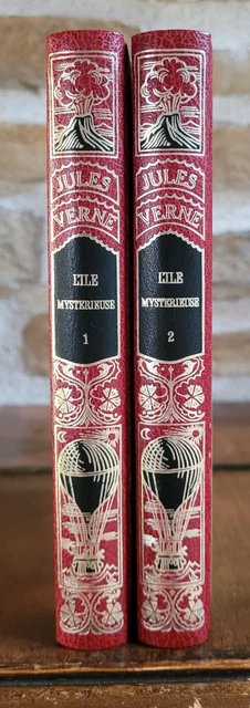JULES VERNE (COLLECTION Famot, années 1980, L'île Mystérieuse, 2 tomes ...