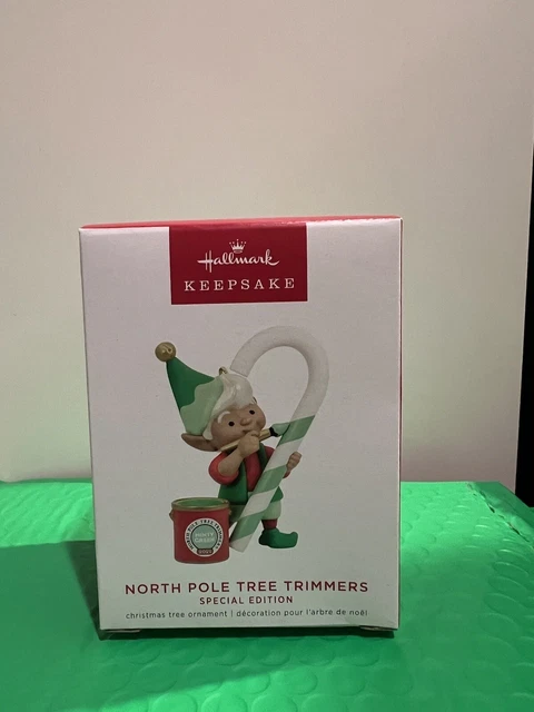 2022 HALLMARK NORTH Pole Tree Trimmer Christmas Ornament Special ...