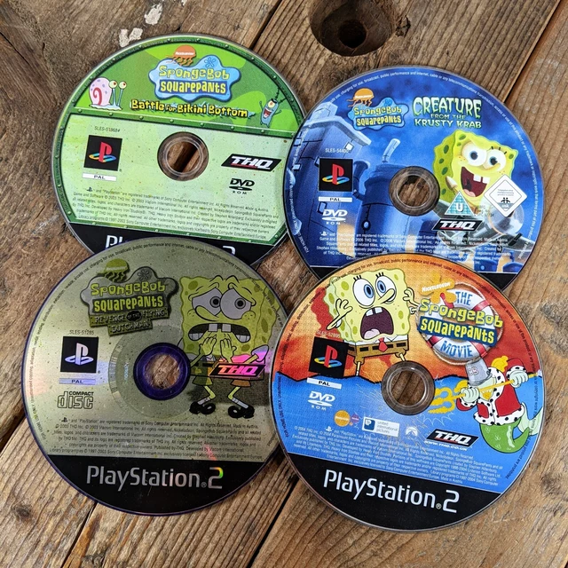 SPONGEBOB SQUAREPANTS BUNDLE (PS2) Krusty Krab, Flying Dutchman *DISCS ...