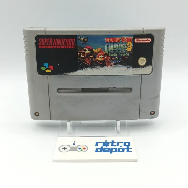 DONKEY KONG COUNTRY 3 Dixie Kong's Double Trouble / Super Nintendo SNES ...