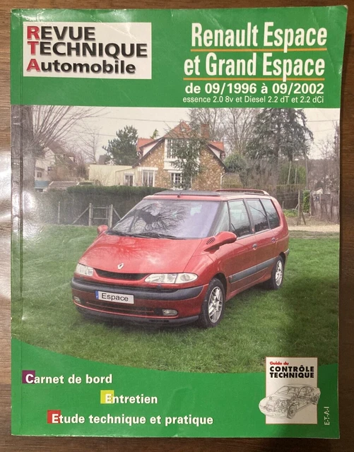 RTA REVUE TECHNIQUE automobile RENAULT Grand Espace N° 603.2 édition ...