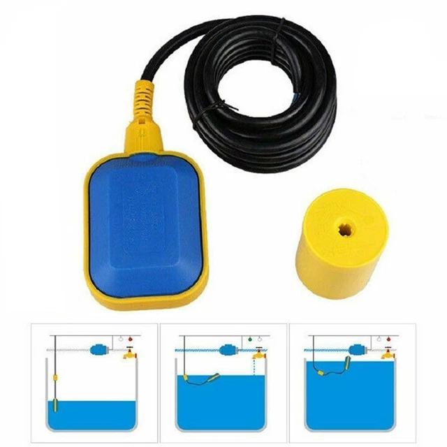 PLASTIC LIQUID LEVEL Float Switch Suitable for Various Pumps Easy ...