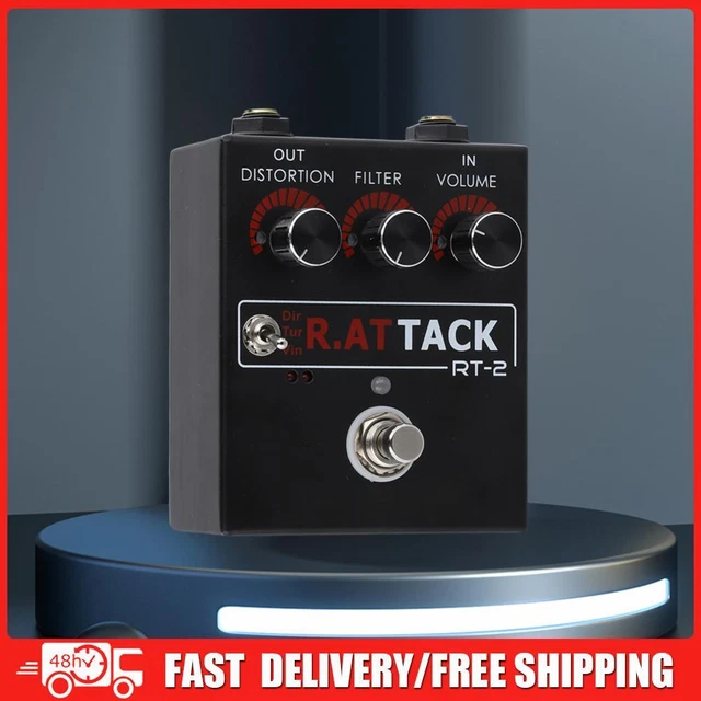 STOMP BOX PEDAL FOR R.AT Tack Useful Guitar Bass Distortion Effector ...