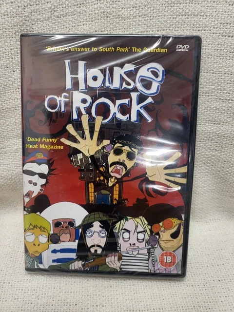 HOUSE OF ROCK Channel 4 Animated Series Dvd Cert 18, New & Sealed- Cg ...