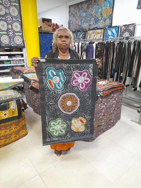 SHARON BUTCHER ABORIGINAL Artist Painting WOMEN'S DREAMING 104x66cm ...