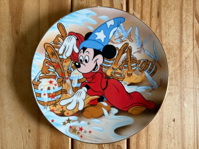 FANTASIA CARTOON CLASSICS Walt Disney Mickey Mouse Collector Plate ...