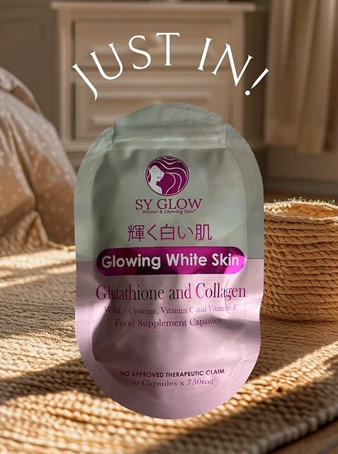 SY GLOW GLOWING Skin Gluta and Collagen 30 Count £14.99 - PicClick UK