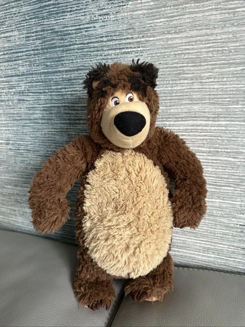 MASHA AND THE Bear - Bear Plush Soft Toy 15” tall brown cuddly £14.24 ...