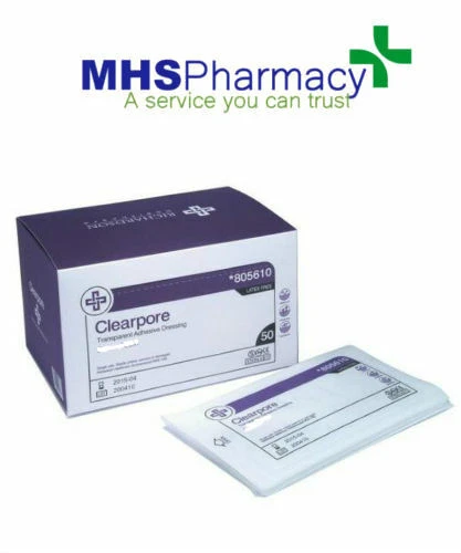 CLEARPORE TRANSPARENT DRESSING Post Op First Aid 6cm X 7cm 2 79