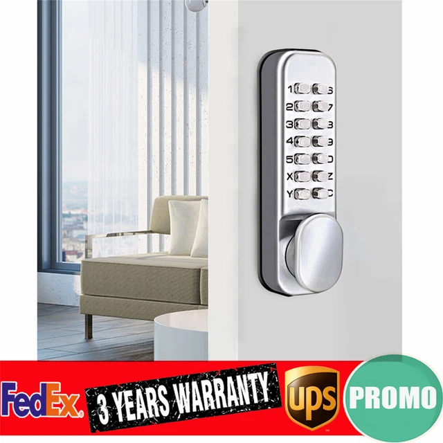 MECHANICAL DIGITAL KEYLESS Entry Code Keypad Mechanical Push Button ...