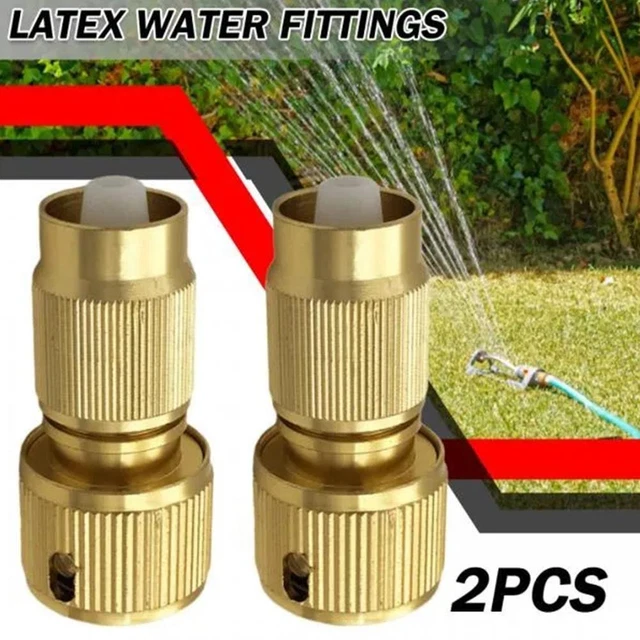 BRASS HOSE CONNECTOR for Expandable Hoses Repair Adaptor for Garden ...