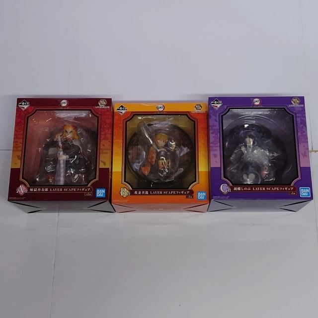PSL DEMON SLAYER LAYER SCAPE Figure Ichiban Kuji Prize abc set JAPAN £ ...