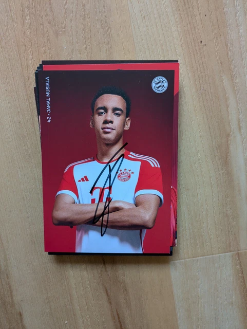 JAMAL MUSIALA - FC Bayern München - original signierte Autogrammkarte EUR 10,00 - PicClick DE