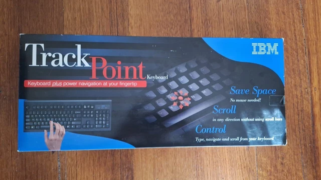 IBM 01K1260 TRACKPOINT Navigation PC Keyboard (PS/2 Interface) - Black ...