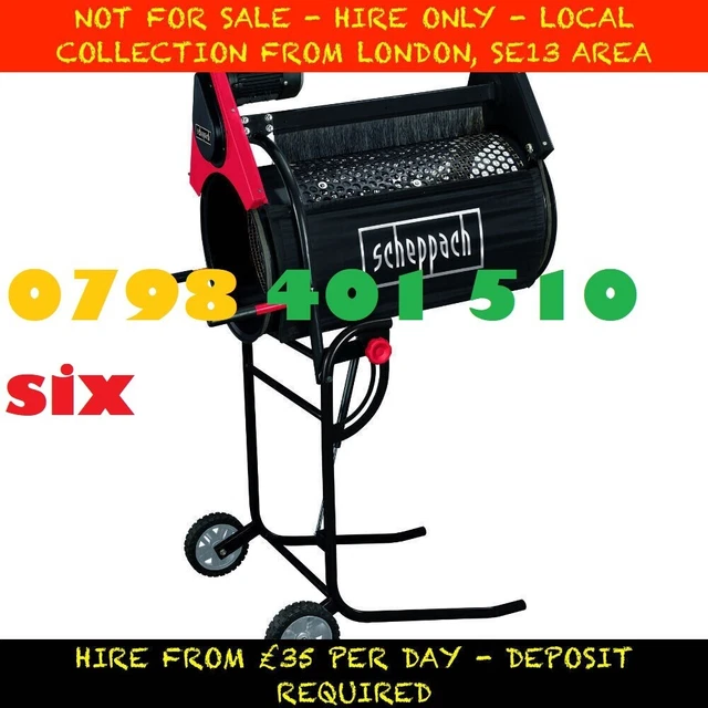 ELECTRIC ROTARY SOIL Sieve Garden Scheppach Rs350 - For Hire Only ...