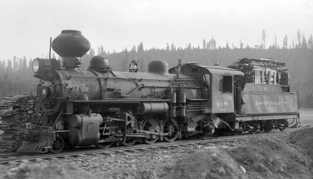 SV SUMPTER VALLEY Railroad narrow gauge locomotive engine No 19 Old ...