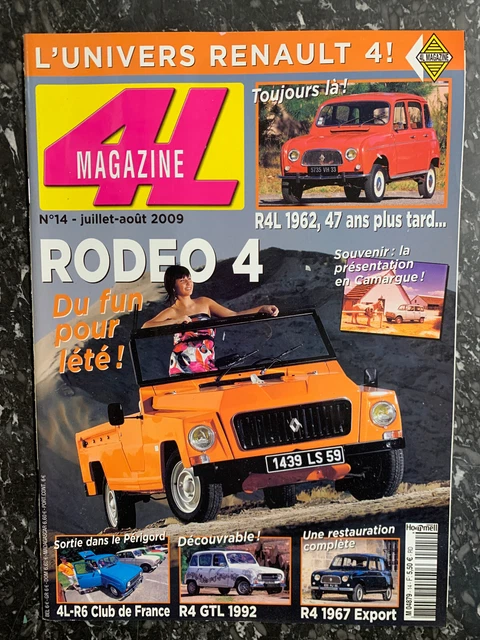 MAGAZINE 4L N°14 - L'Univers Renault 4 (avec poster) EUR 10,00 ...