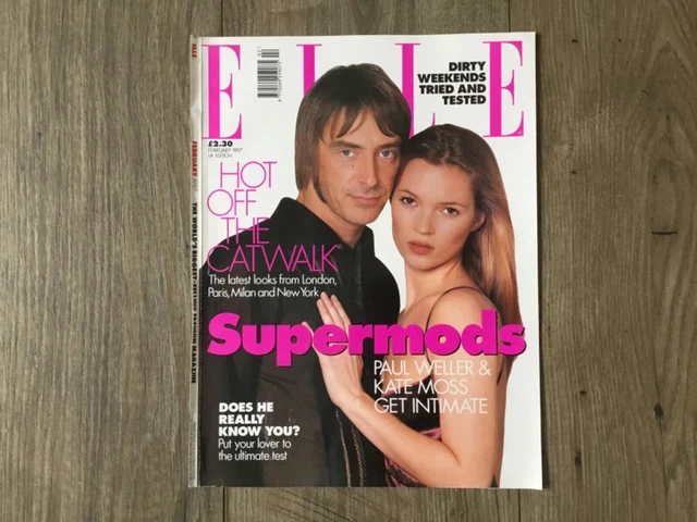 PAUL WELLER / Kate Moss, Elle Magazine, February 1997 - cuttings ...