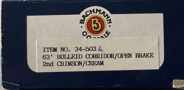 BACHMANN 34-503A 63FT Bulleid Corridor/Open Brake 2nd BR #S3962S BNMIB ...
