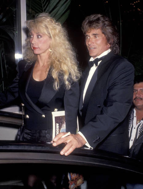 ACTOR MICHAEL LANDON wife Cindy Landon at the Fifth California- 1991 ...