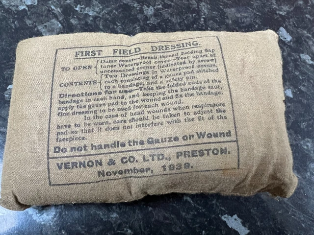 GENUINE 1938 BRITISH Army First Field Dressing £15.00 - PicClick UK