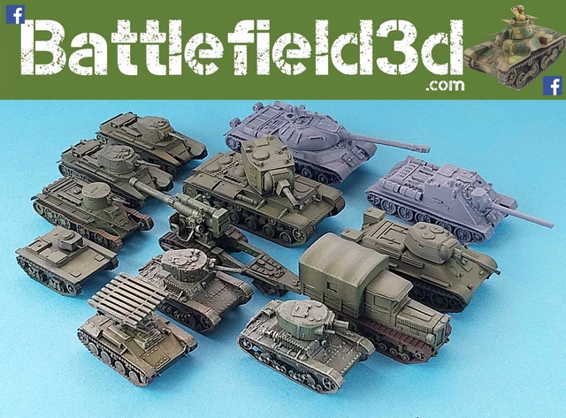 20MM-1/72 RESIN 3D Printed Russian Vehicles - Flames of War etc. £11.00 ...