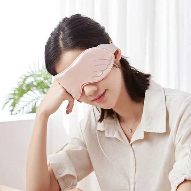 ROSE MASQUE CHAUFFANT Pour Les Yeux Cache-oeil Endormi Couvre-yeux Soie ...