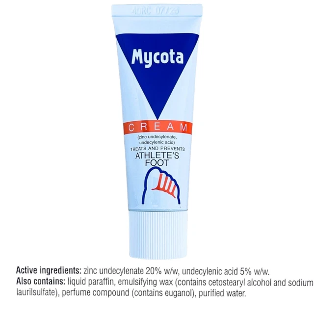 2X MYCOTA FOOT Cream Treats And Prevent Athletes Foot Treatment Cream ...