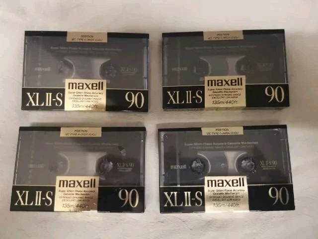 4 MAXELL XL 2S 90 Cassette Audio Tapes £19.00 - PicClick UK