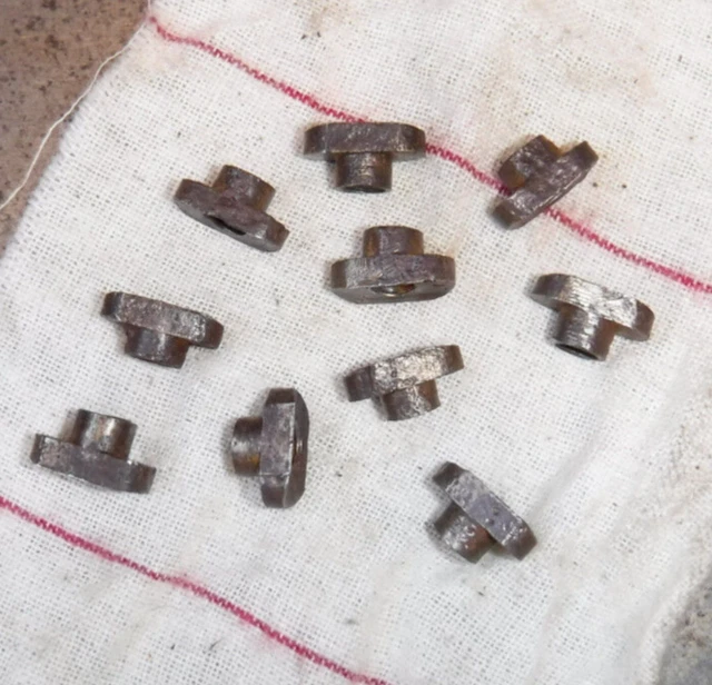 10X ORIGINAL LEE Enfield No1 SMLE Rear Nose Cap Nuts Enfield Fore-end ...
