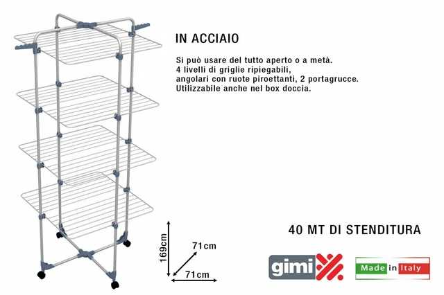 STENDITOIO STENDINO STENDIBIANCHERIA Stendi Castello Modular 4 Piani ...