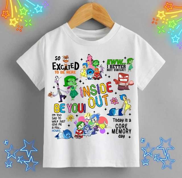 INSIDE OUT 2 Be You Emotions Pixar Style Fashion Graphic Tee Shirt £15. ...