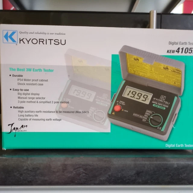KEWTECH/KYORITSU DIGITAL EARTH Resistance Tester - KEW4105A £260.72 ...