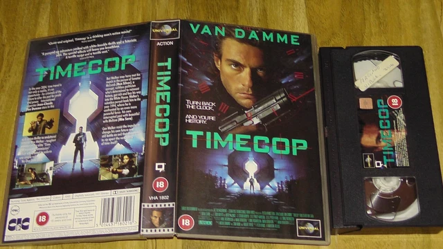 TIME COP VHS Video Ex Rental Big Box Cert CIC Jean Claude Van Damme £4. ...