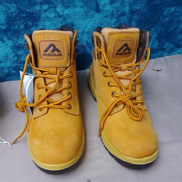 RIGOUR WORK SAFETY Boots Steel Toe Cap & MidSole Underfoot Protection ...
