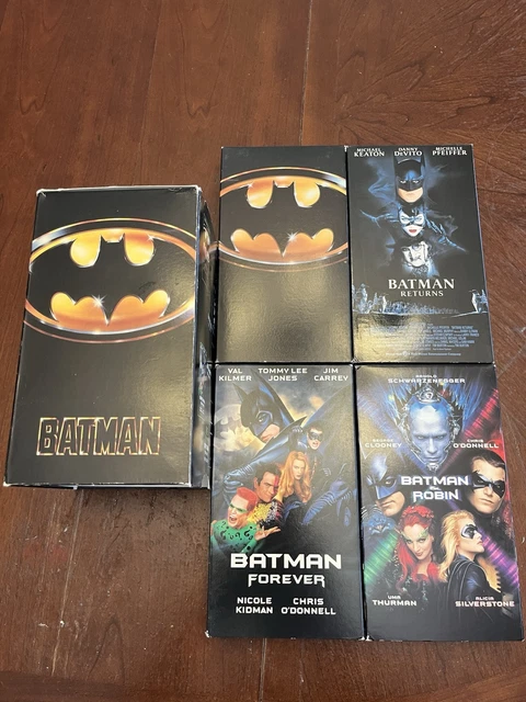 BATMAN 4 MOVIE VHS Collectors Set Batman Returns - Forever - Robin LIKE ...