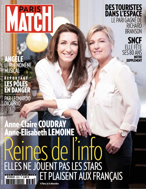 PARIS MATCH N° 3633 - Anne-Claire Coudray & Anne-Elisabeth Lemoine (26. ...