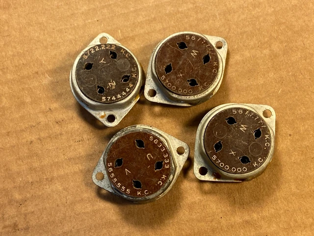 4 VINTAGE 4-PIN Crystal Sockets 1940s Ham Radio £19.04 - PicClick UK